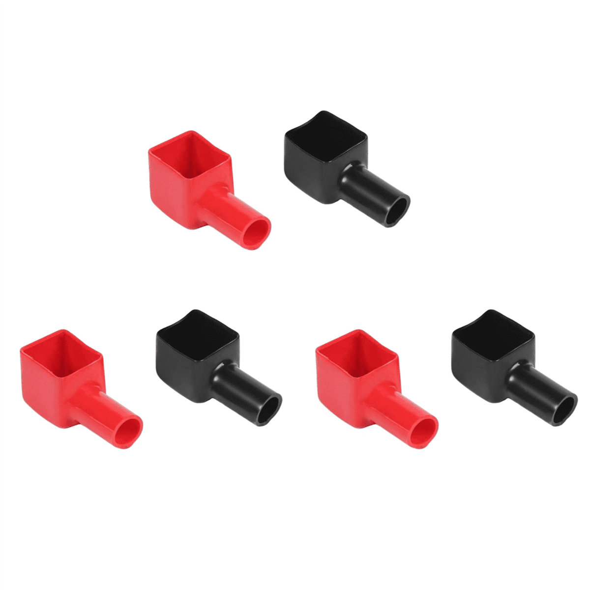 3 Pair Red+Black Car Battery Terminal Covers Insulation Caps Positive ...