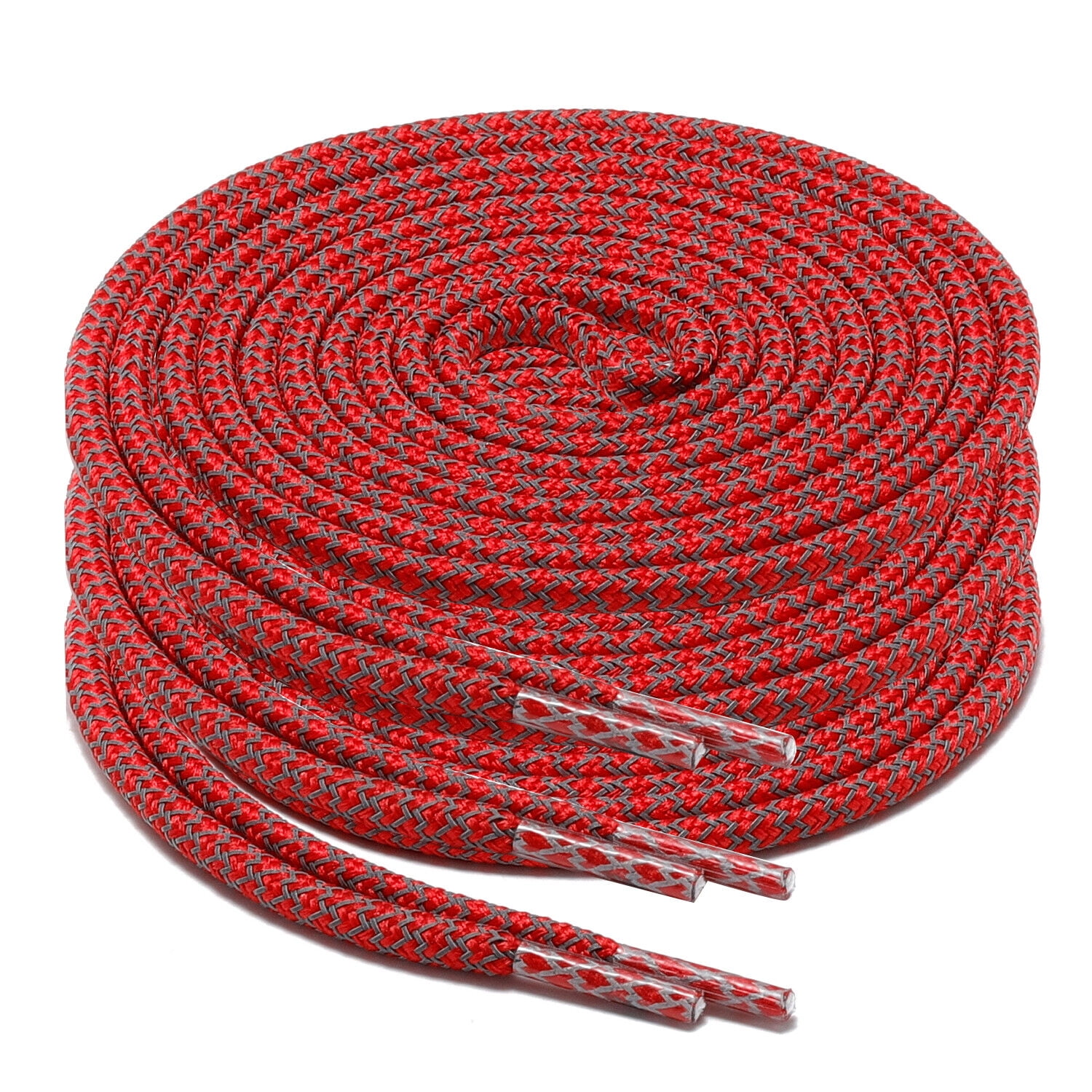 3 Pair Round Reflective Shoe laces Replacement Rope for Sneakers ...