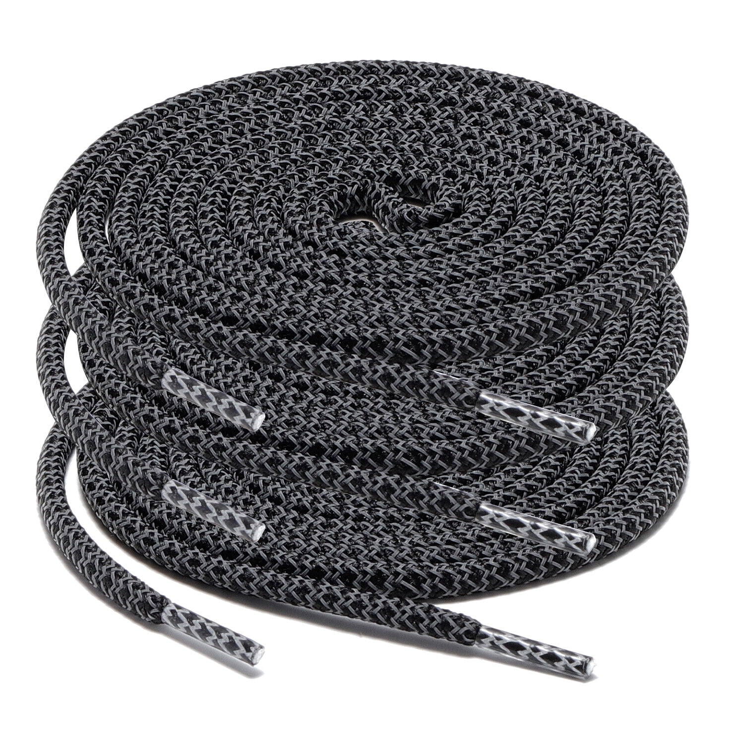 3 Pair Round Reflective Shoe laces Replacement Rope for Sneakers ...