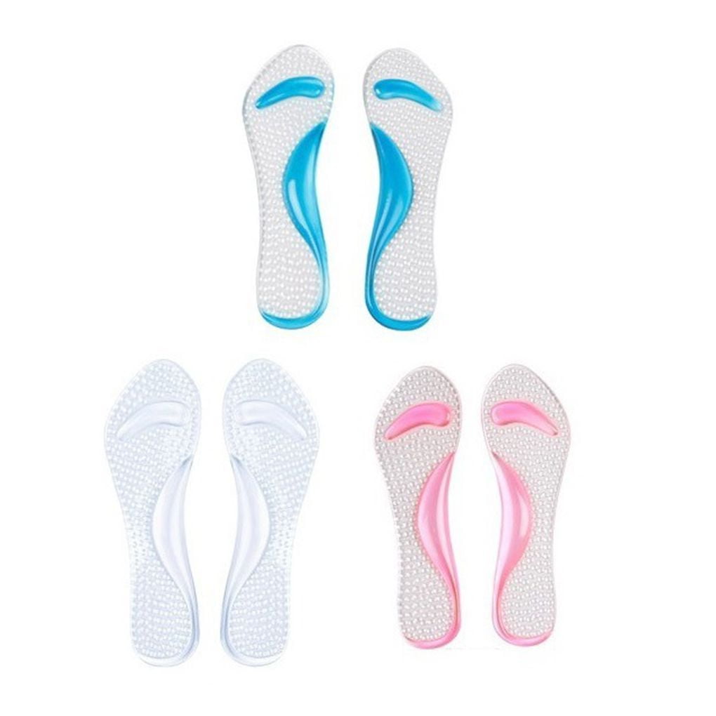 3 Pair Silicone Arch Massage Insole Women Summer High-heeled Sandals ...