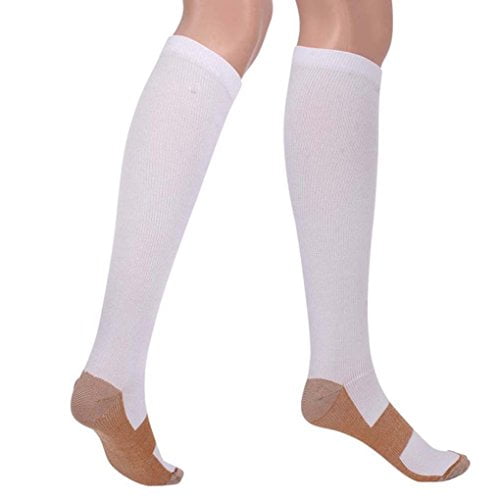 3 Pair Sirosky Compression Copper Socks Graduated Anti Fatigue Support ...