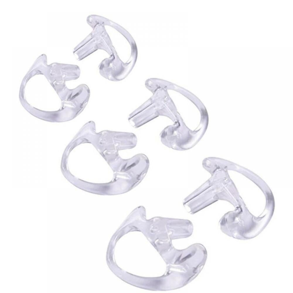 3 Pair Soft Durable 2-Way Radio Ear Mold Replacing Earpiece Insert For ...