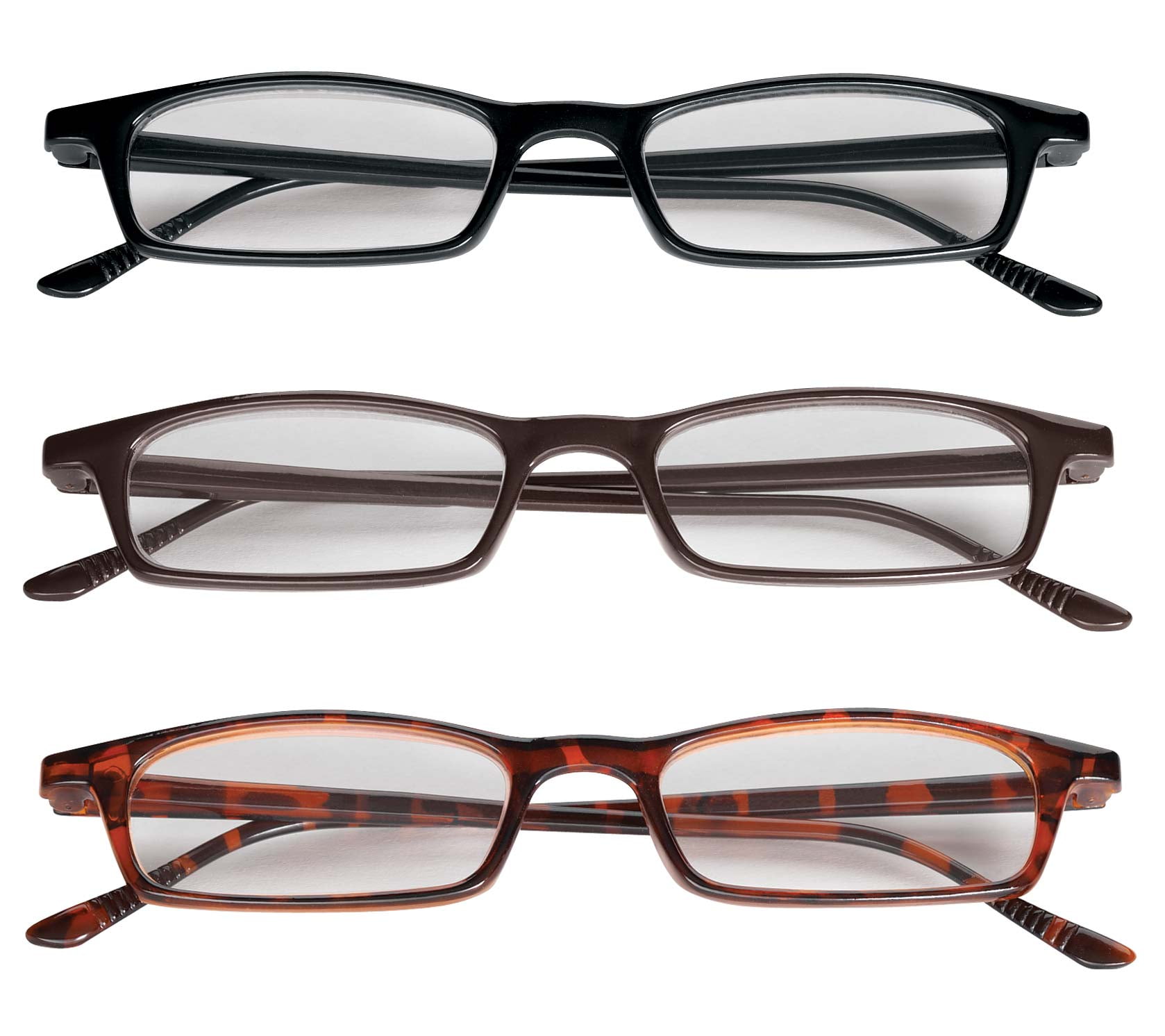 Miles Kimball 3 Pair Value Pack Unisex Reading Glasses - Reader ...