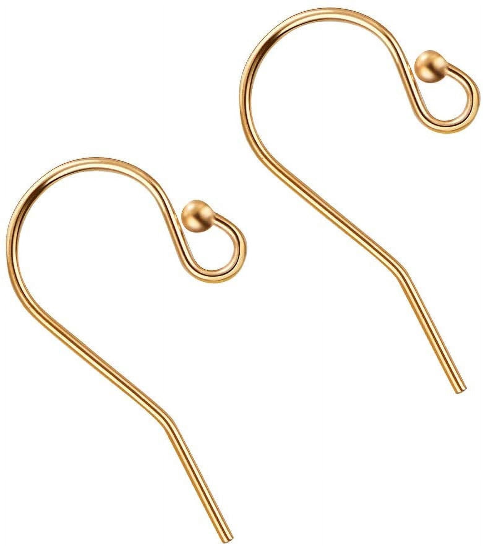 3 Pairs 14K Gold Filled Earring Hooks Ball End Earring Wires Dangle ...