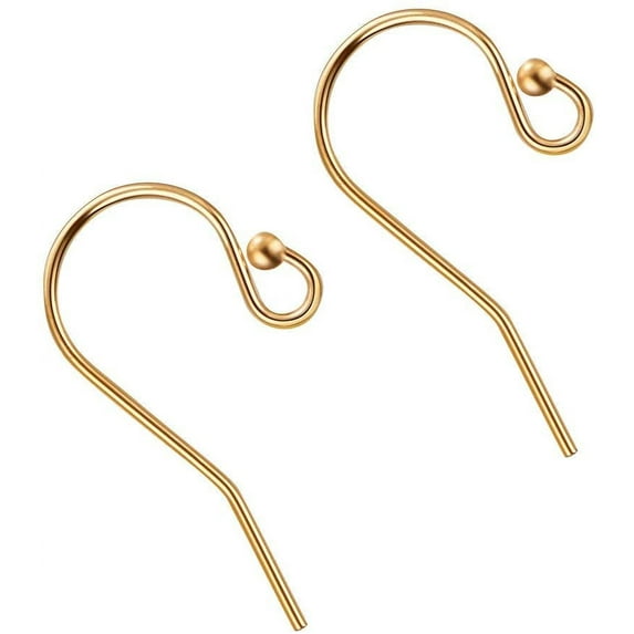 3 Pairs 14K Gold Filled Earring Hooks Ball End Earring Wires Dangle ...