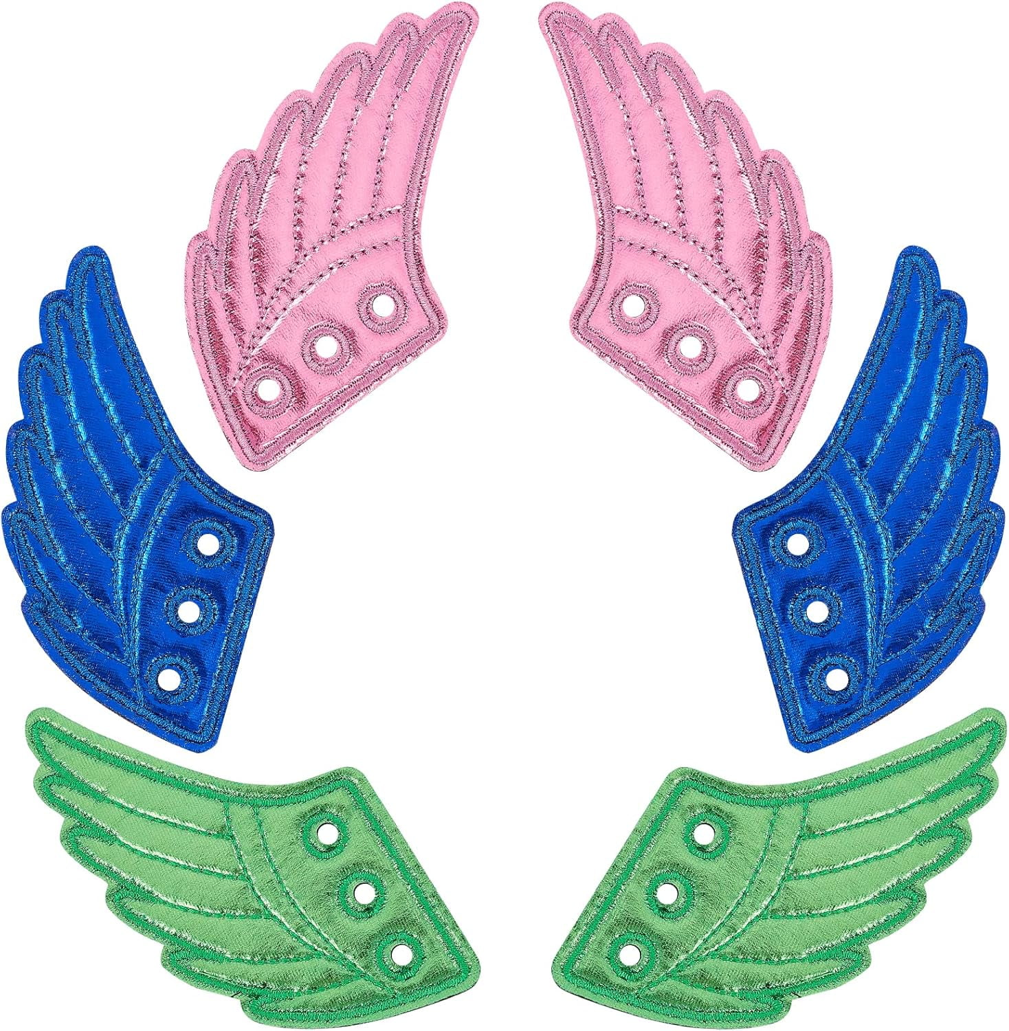 3 Pairs 3 Colors Cloth with Felt Shoe Decorations for Shoe DIY ...