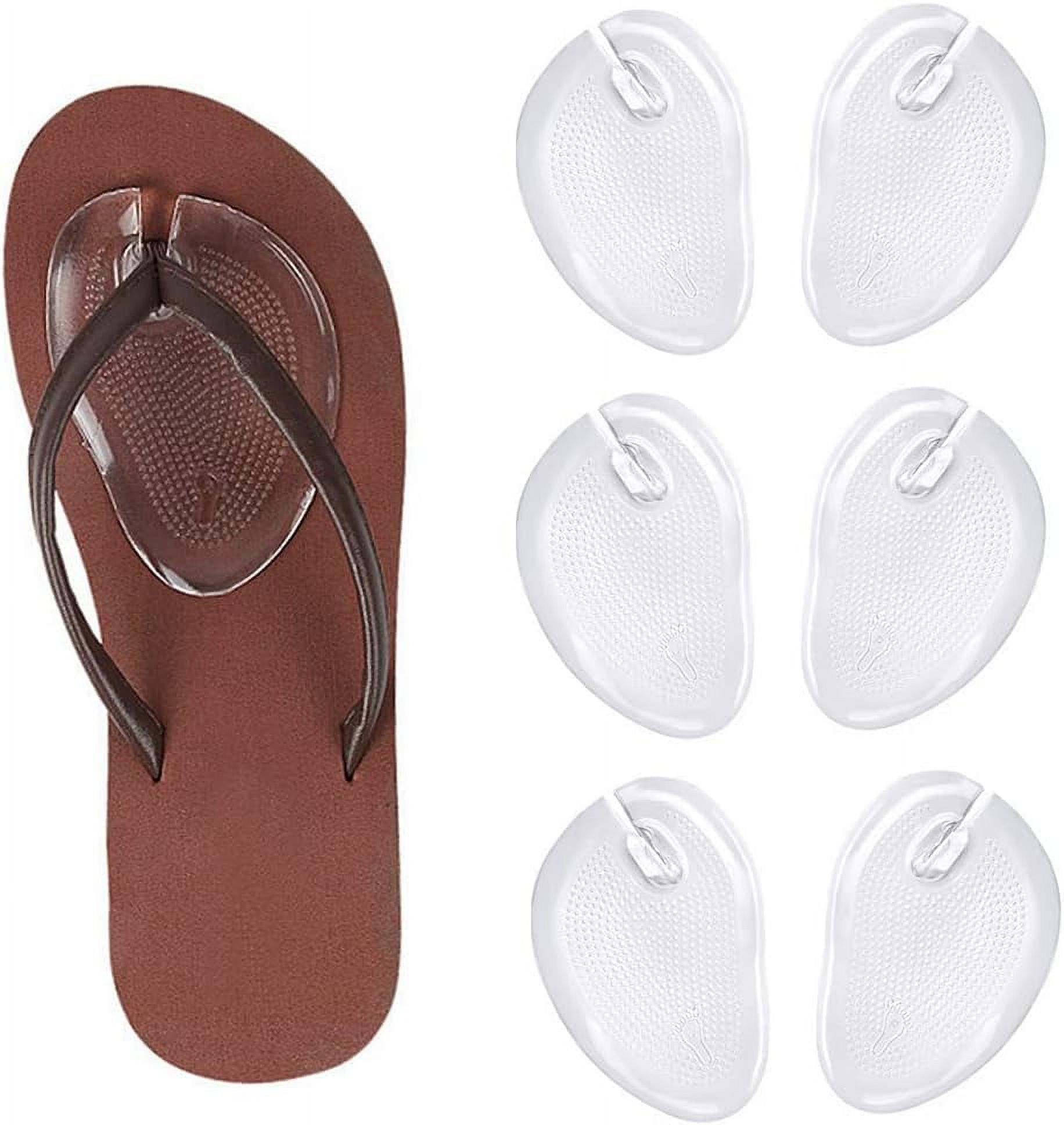 3 Pairs Anti-slip Silicone Gel Thong Sandal Toe Protectors Toe Guards ...