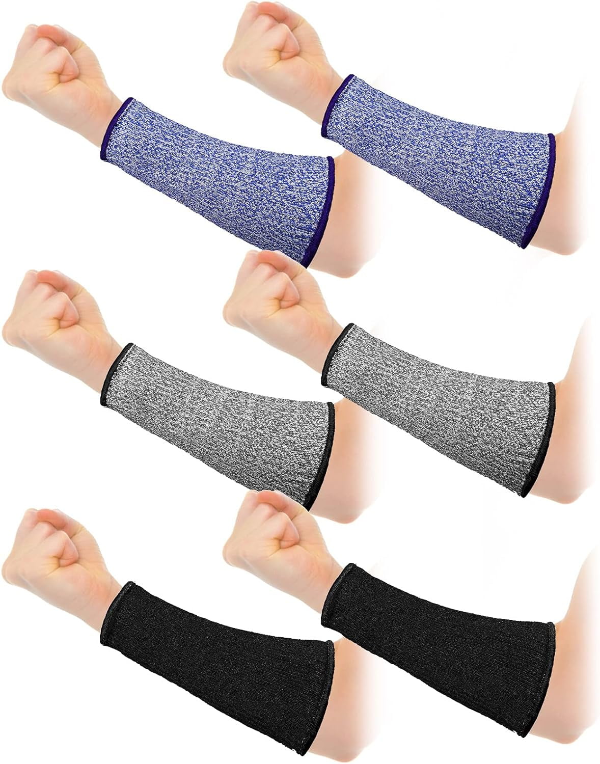 3 Pairs Arm Protectors for Thin Skin and Bruising Cut Resistant Forearm ...