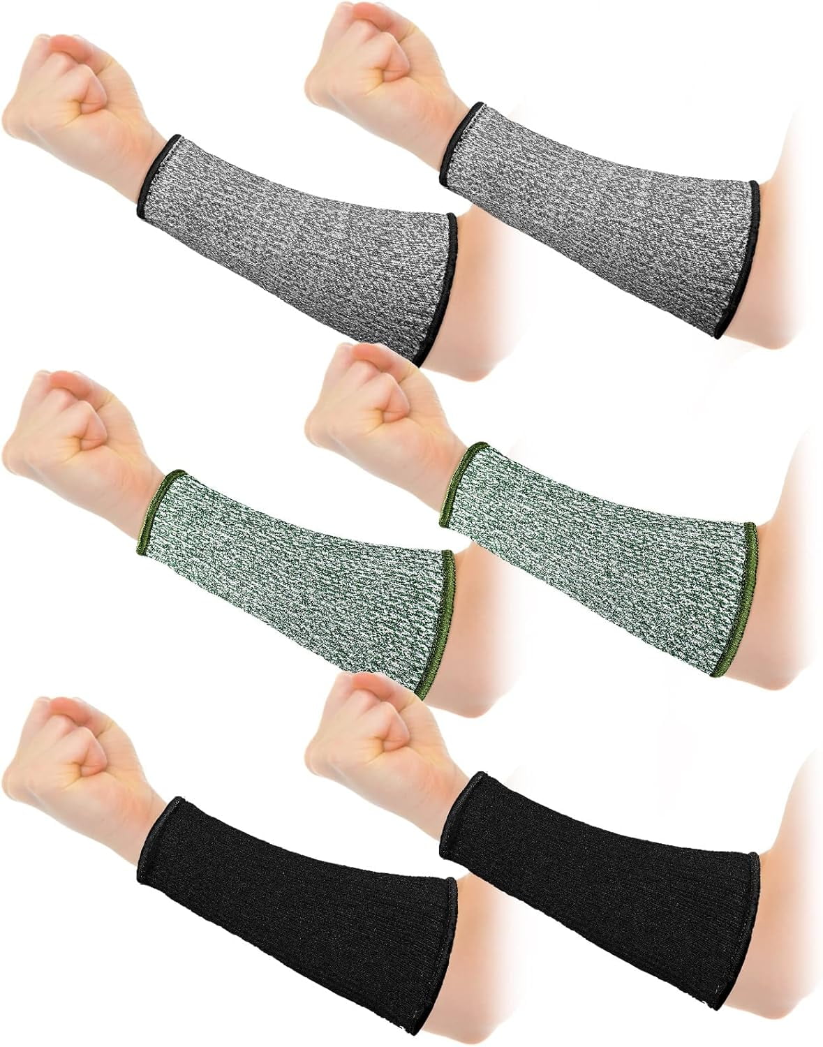 3 Pairs Arm Protectors for Thin Skin and Bruising Cut Resistant Forearm ...