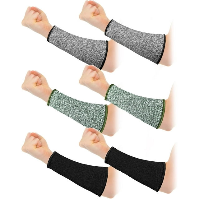 3 Pairs Arm Protectors for Thin Skin and Bruising Cut Resistant Forearm ...