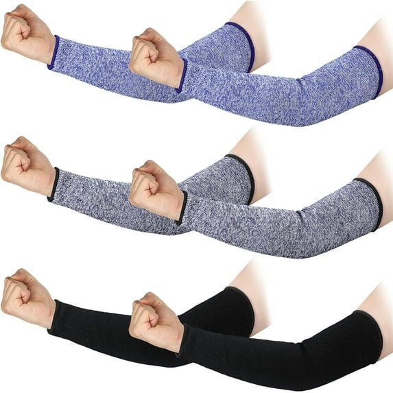 3 Pairs Arm Protectors for Thin Skin and Bruising Cut Resistant Forearm ...