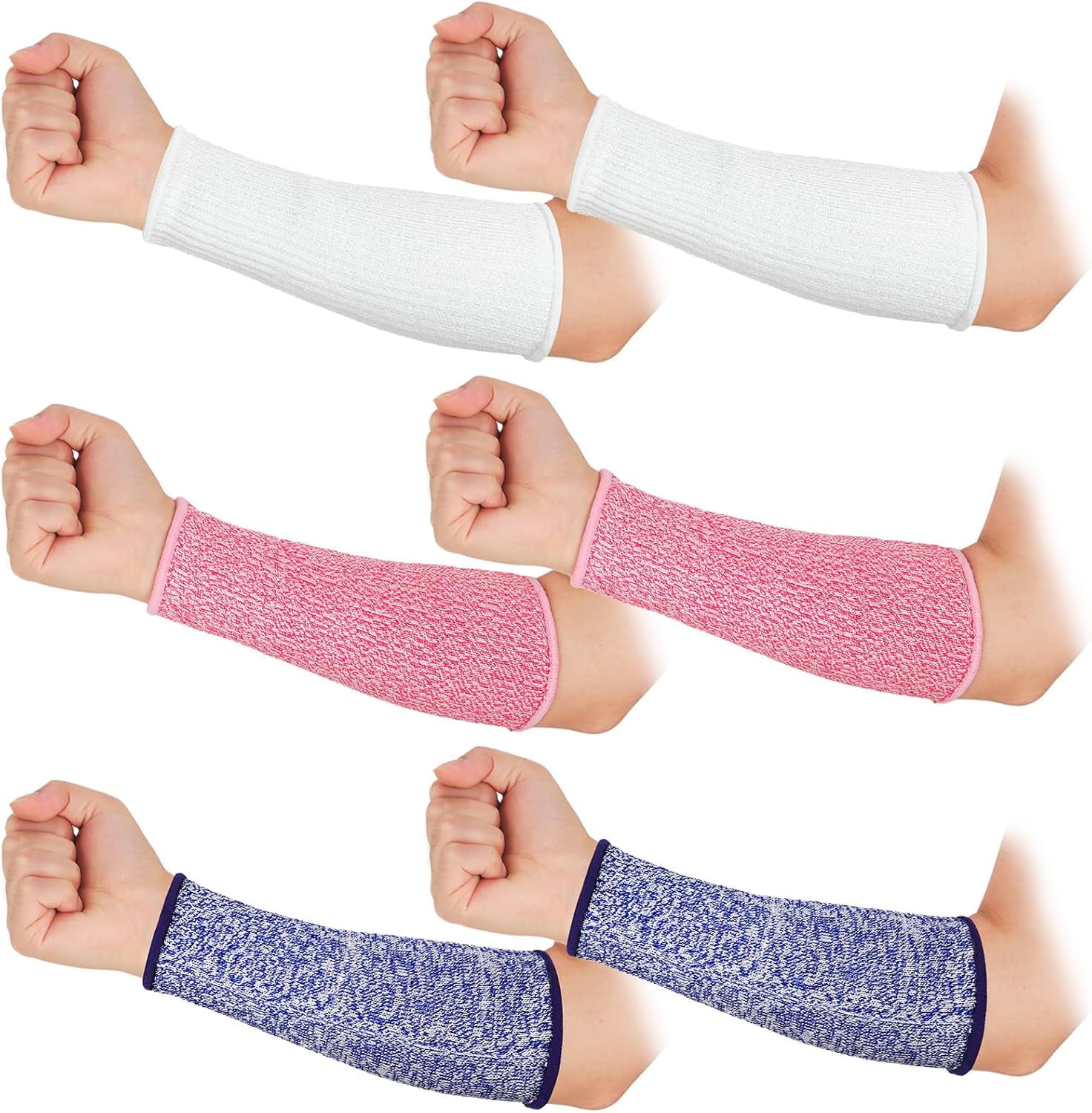3 Pairs Arm Protectors for Thin Skin and Bruising Cut Resistant Forearm ...