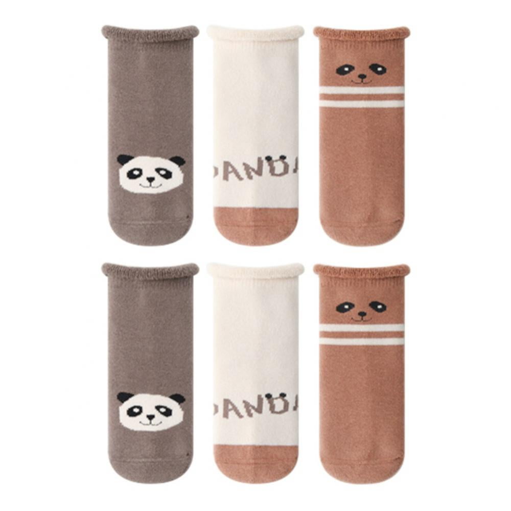 3 Pairs Baby Infant Winter Sock Cute Cartoon Thickened Warm Boys Girls ...