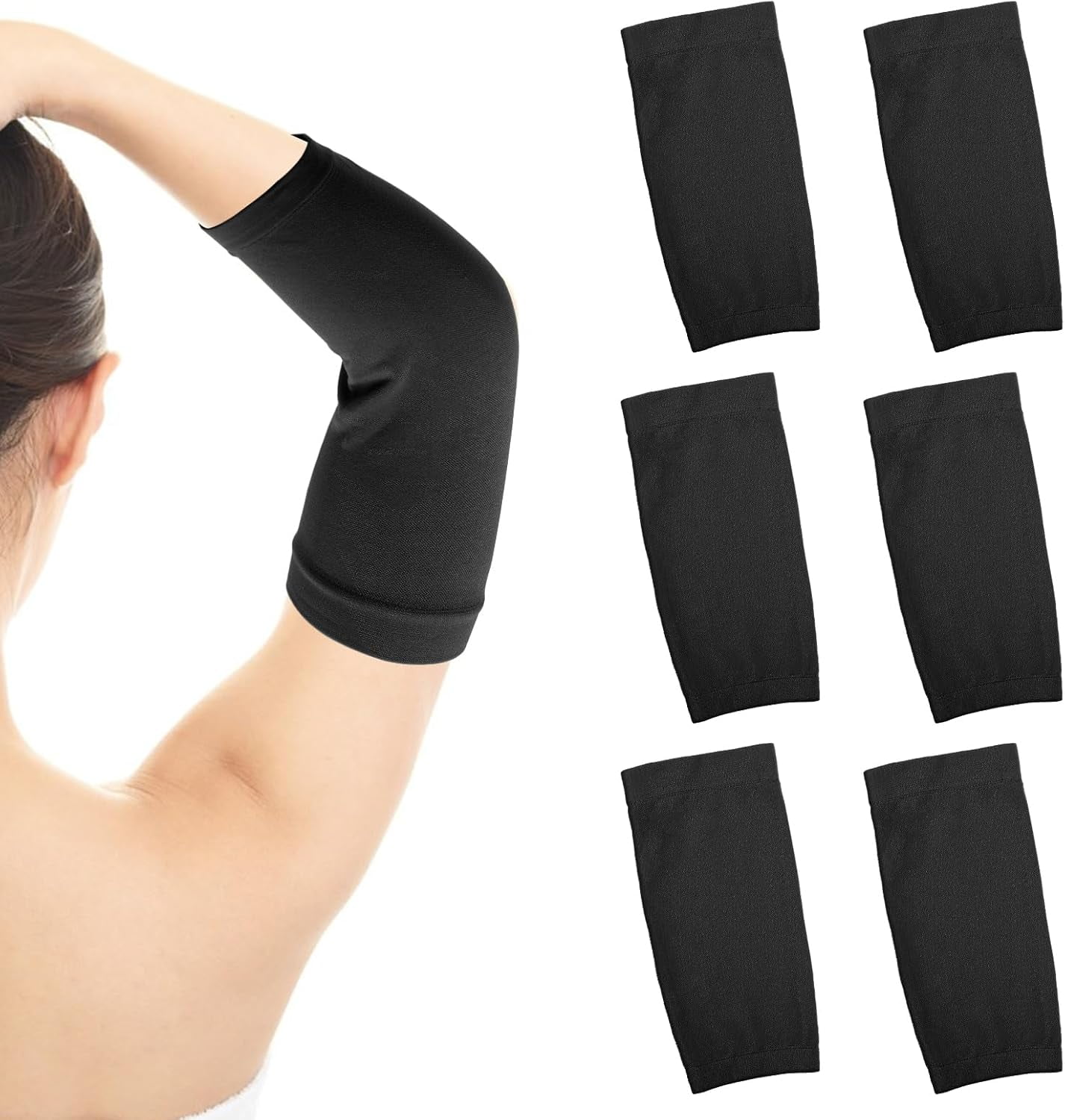 3 Pairs Black Forearm Tattoo Cover Up Sleeves Compression Arm Wrap for Women Men - Walmart.com