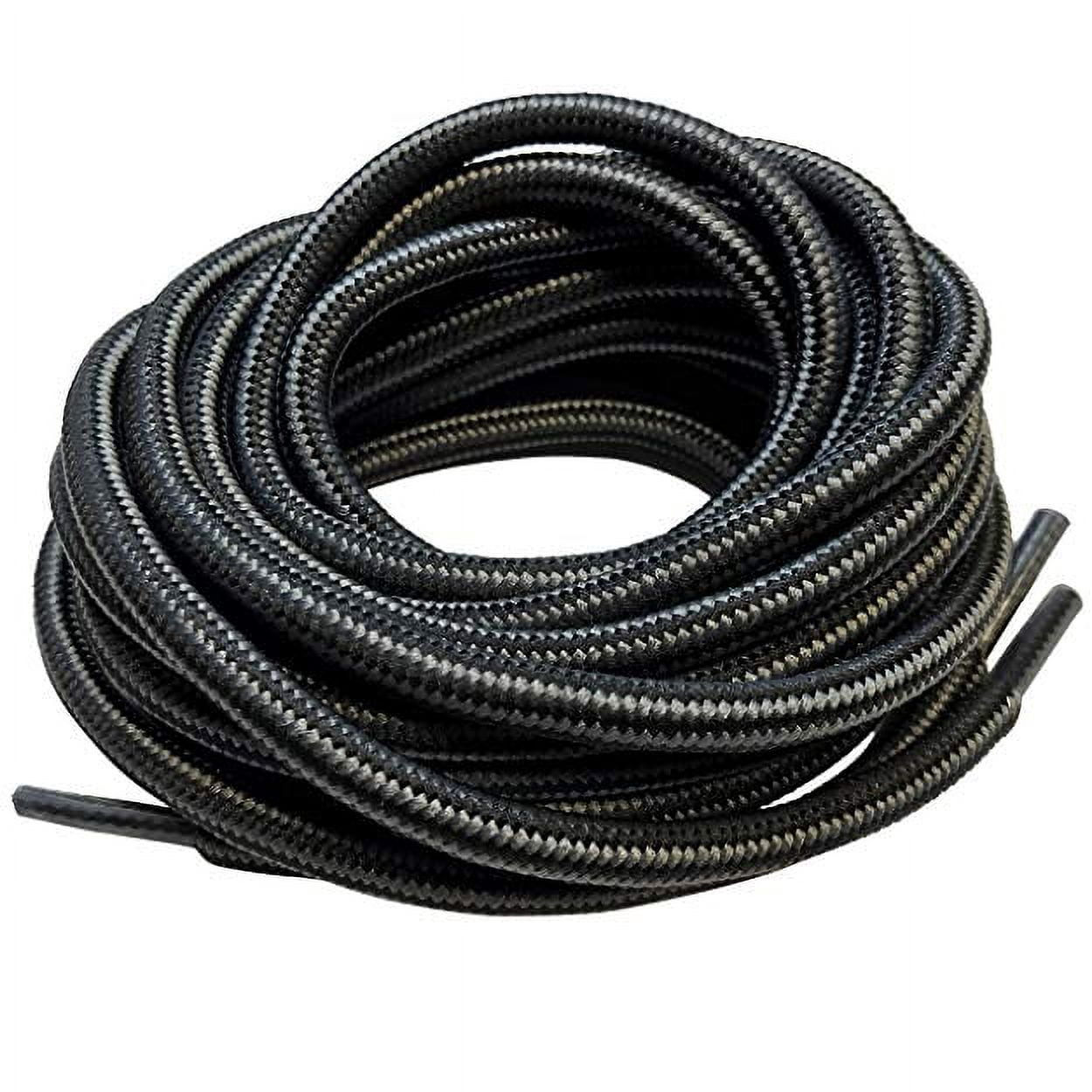 3 Pairs Black/Gray Durable Long Shoelaces Boot Laces 36 38 40 42 44 45 ...