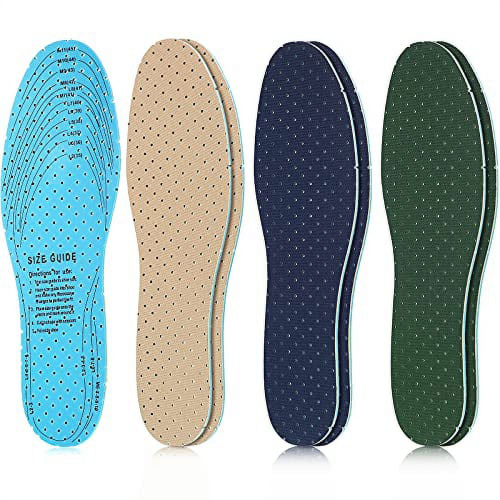 3 Pairs Breathable Shoe Insoles Inserts Ultra-Soft Cushioning Walking ...
