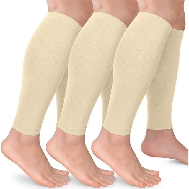 3 Pairs Calf Compression Sleeves for Women Men, Leg Compression Sleeve ...