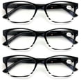 3 Pairs Classic Readers With Spring Hinge - Reading Glasses ...