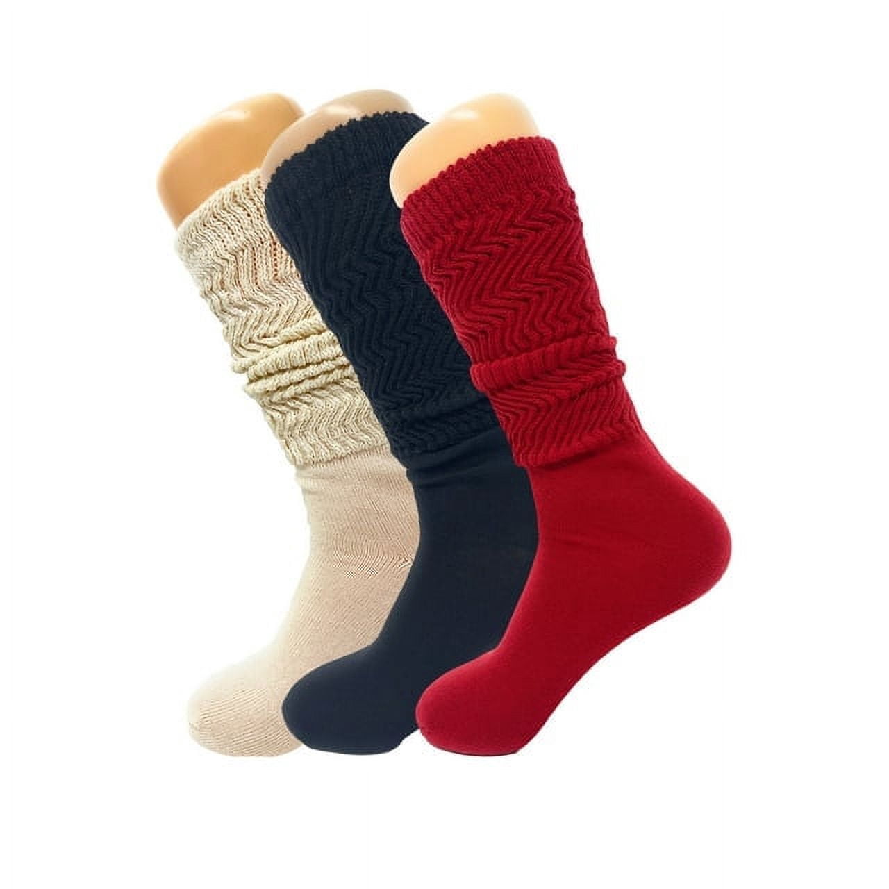 3 Pairs Colorful Slouch Socks for Women with Thin Sole Shoe Size 5-10 ...