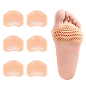 2 Pairs Soft Gel Ball of Foot Cushions, Metatarsal Gel Pads Ball of ...