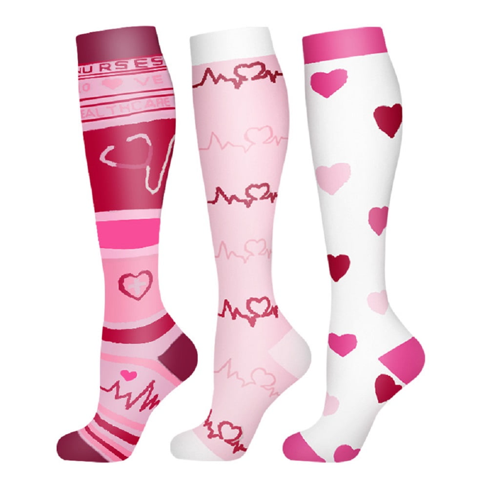 3 Pairs Compression Socks For Women & Men 15-20 MmHg,Best Support For ...