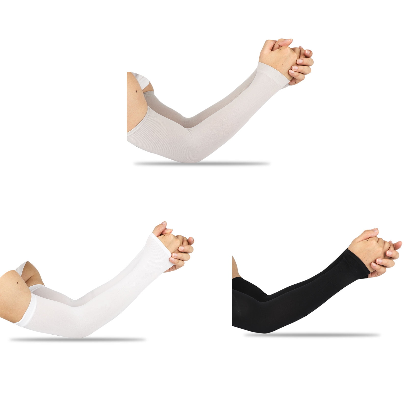EEEkit 3 Pairs Cooling Arm Sleeves, UV Sun Protection, Ice Silk ...