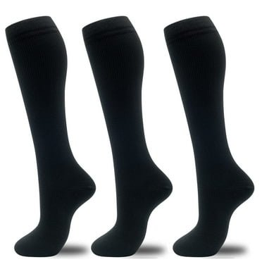 3 Pairs Compression Socks for Women & Men Circulation 15-20 mmHg ...
