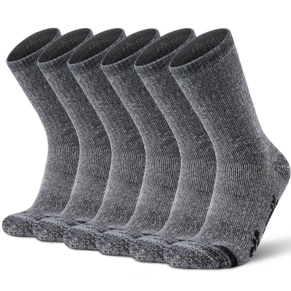 3 Pairs Durable Wool Blend Socks for Men Women, Thermal Warm Winter ...
