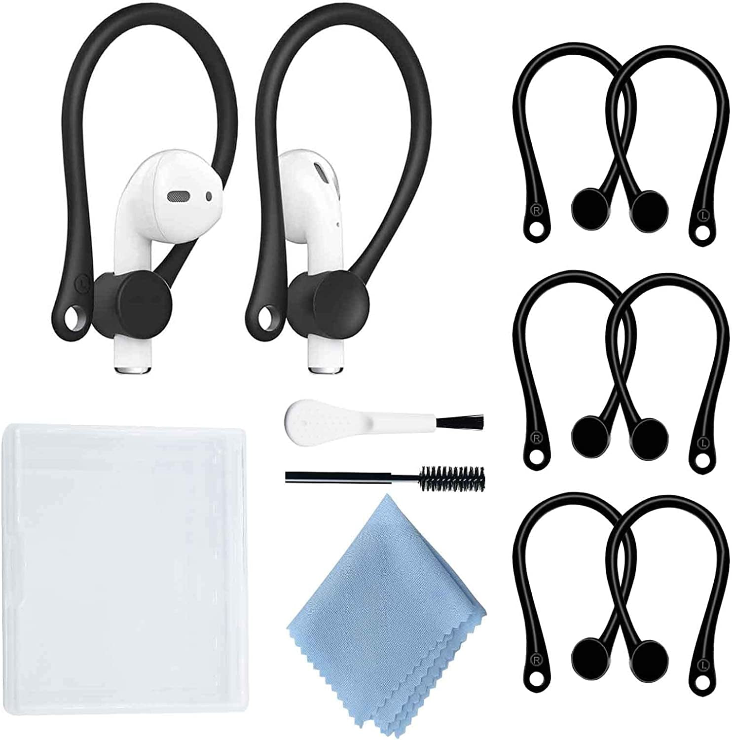 3 Pairs Ear Hooks for AirPods 1 & 2 & 3 and AirPods Pro, Professional ...