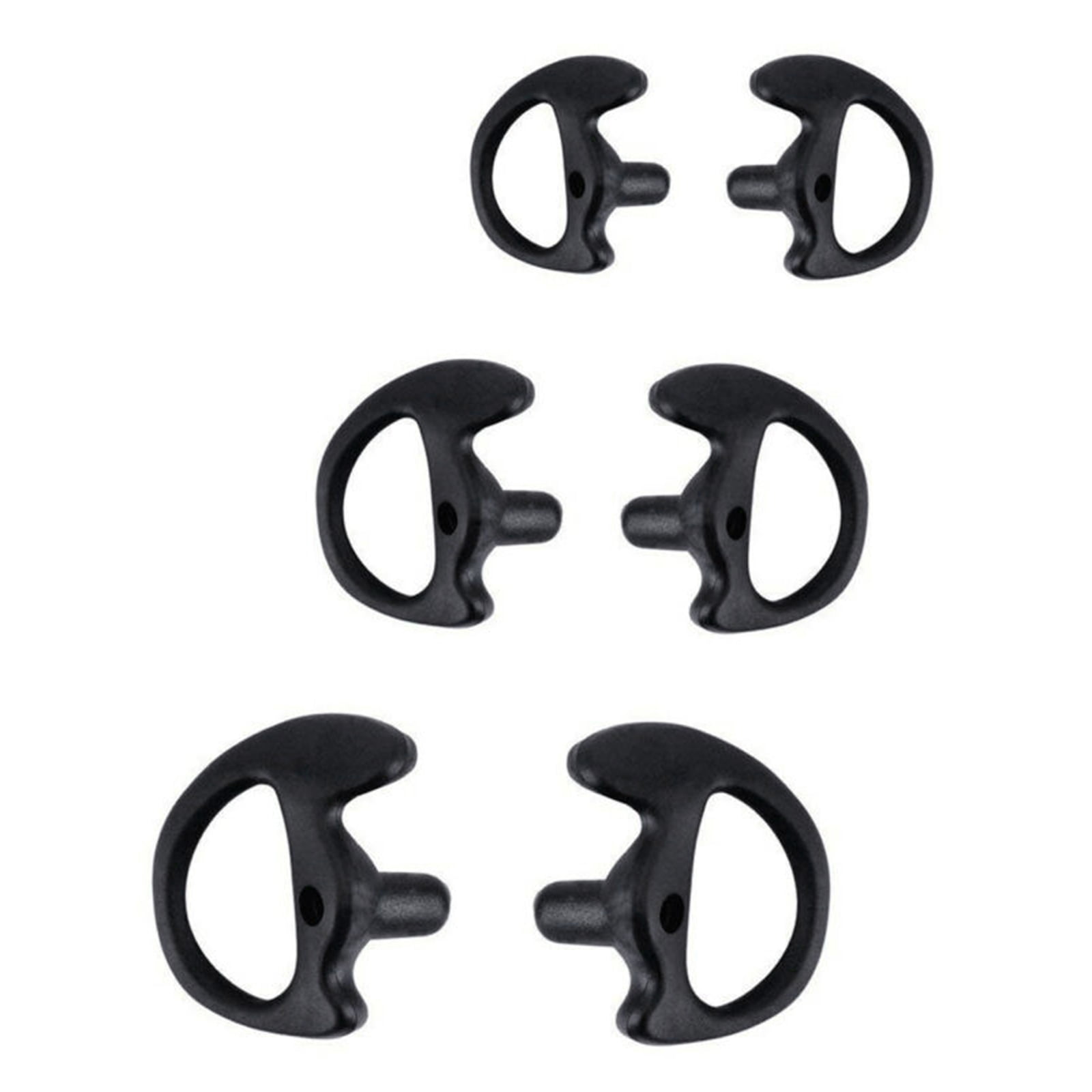 3 Pairs Ear Molds Soft 2-Way Radio Earmold Replacing Earpiece Insert ...