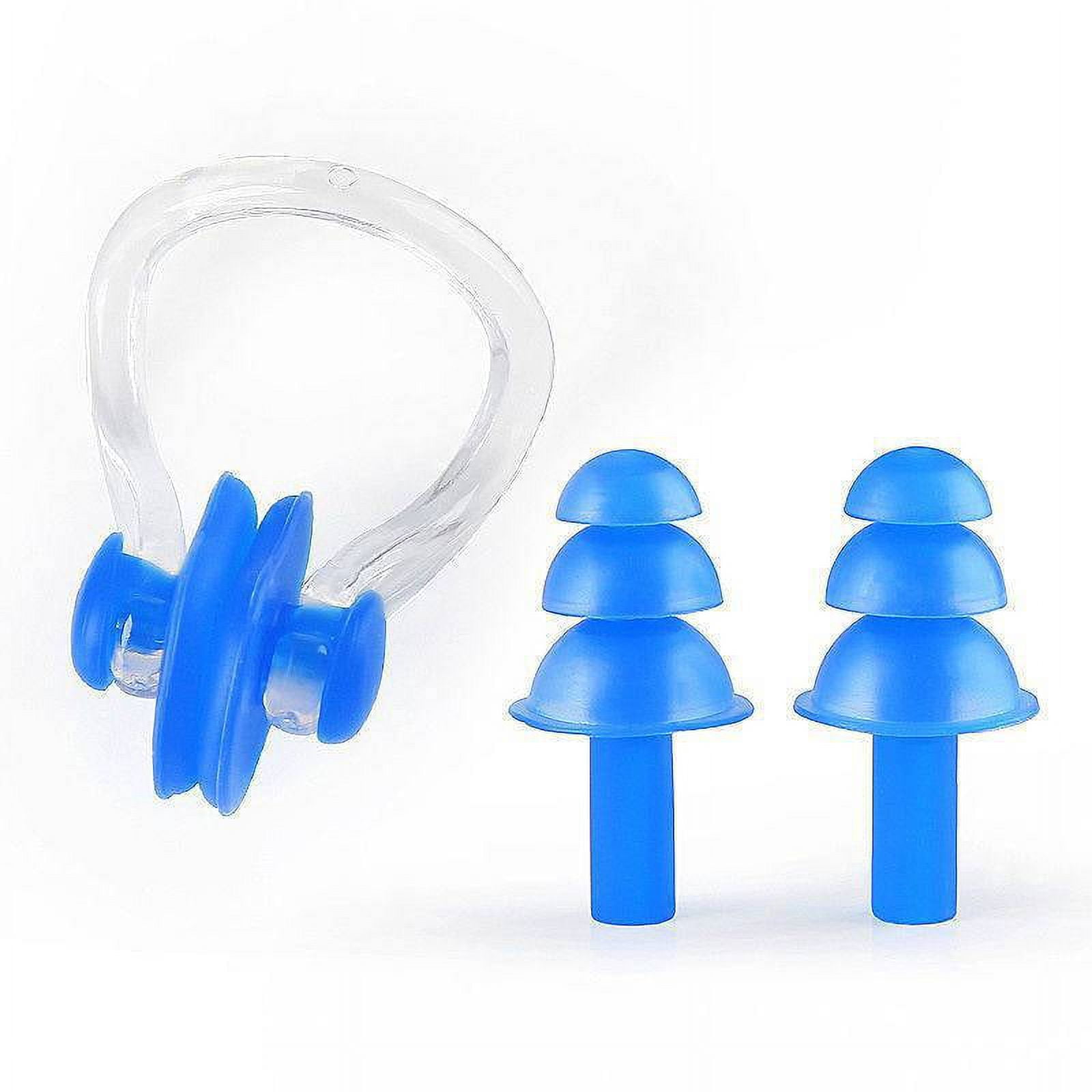 3 Pairs Ear Plugs Nose Clip for Swimming, Reusable Ear Plugs, Ear Plugs ...