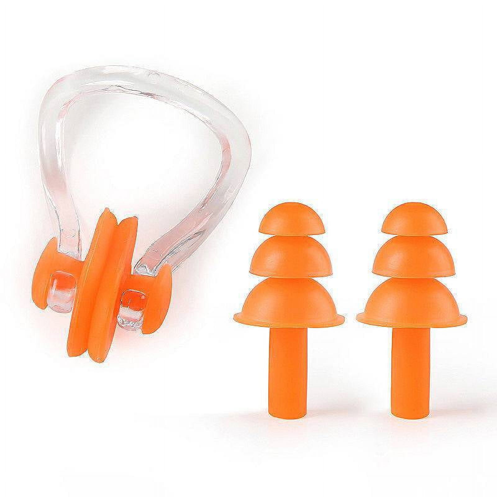 3 Pairs Ear Plugs Nose Clip for Swimming, Reusable Ear Plugs, Ear Plugs ...