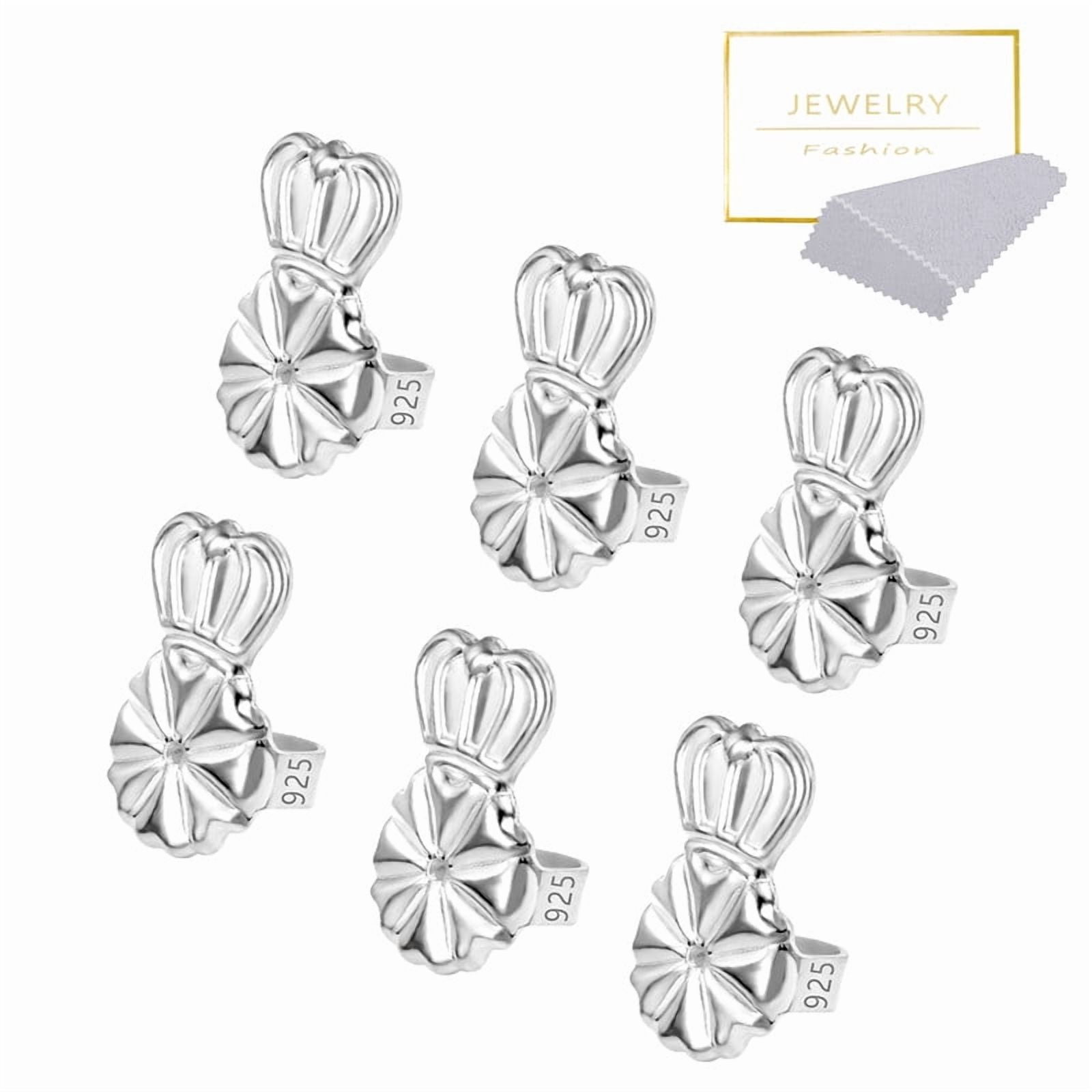 3 Pairs Earring Lifters, Hypoallergenic Secure Earring Backs for Droopy ...