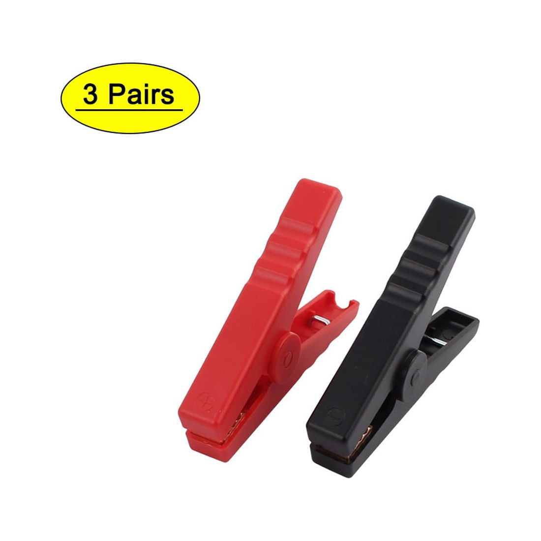 3 Pairs Emergency Alligator Clamps Booster Battery Clips for Car Jump ...