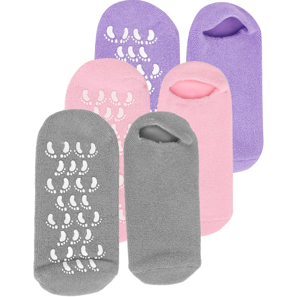 ifundom Gel Moisturizing Socks Comfortable Gel Socks 3 Pairs 8.5x4.1in ...