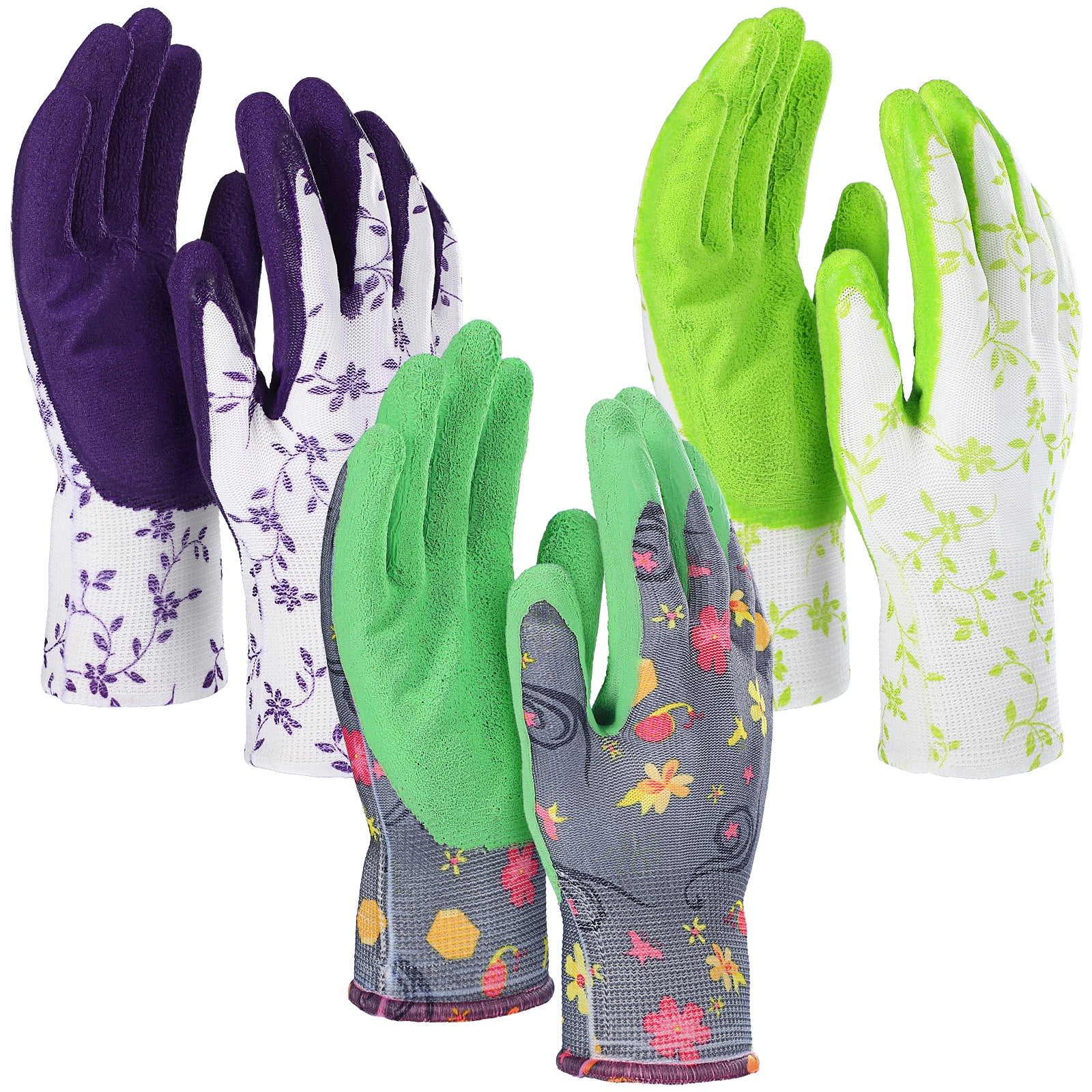 3 Pairs Garden Gloves Work Gloves Work Mittens For Men Women Gardening ...