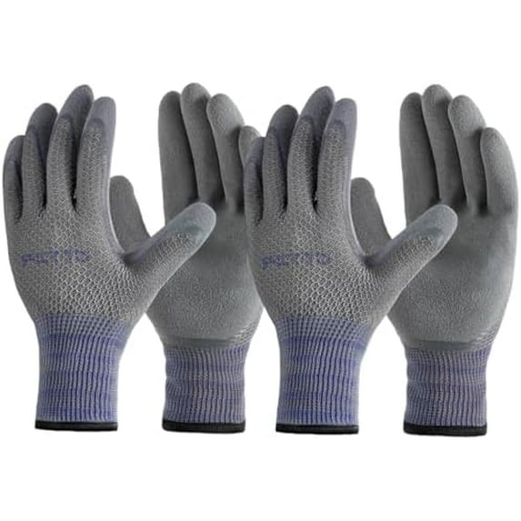 3 Pairs Gardening gloves for men, Garden gloves with rubber coating ...