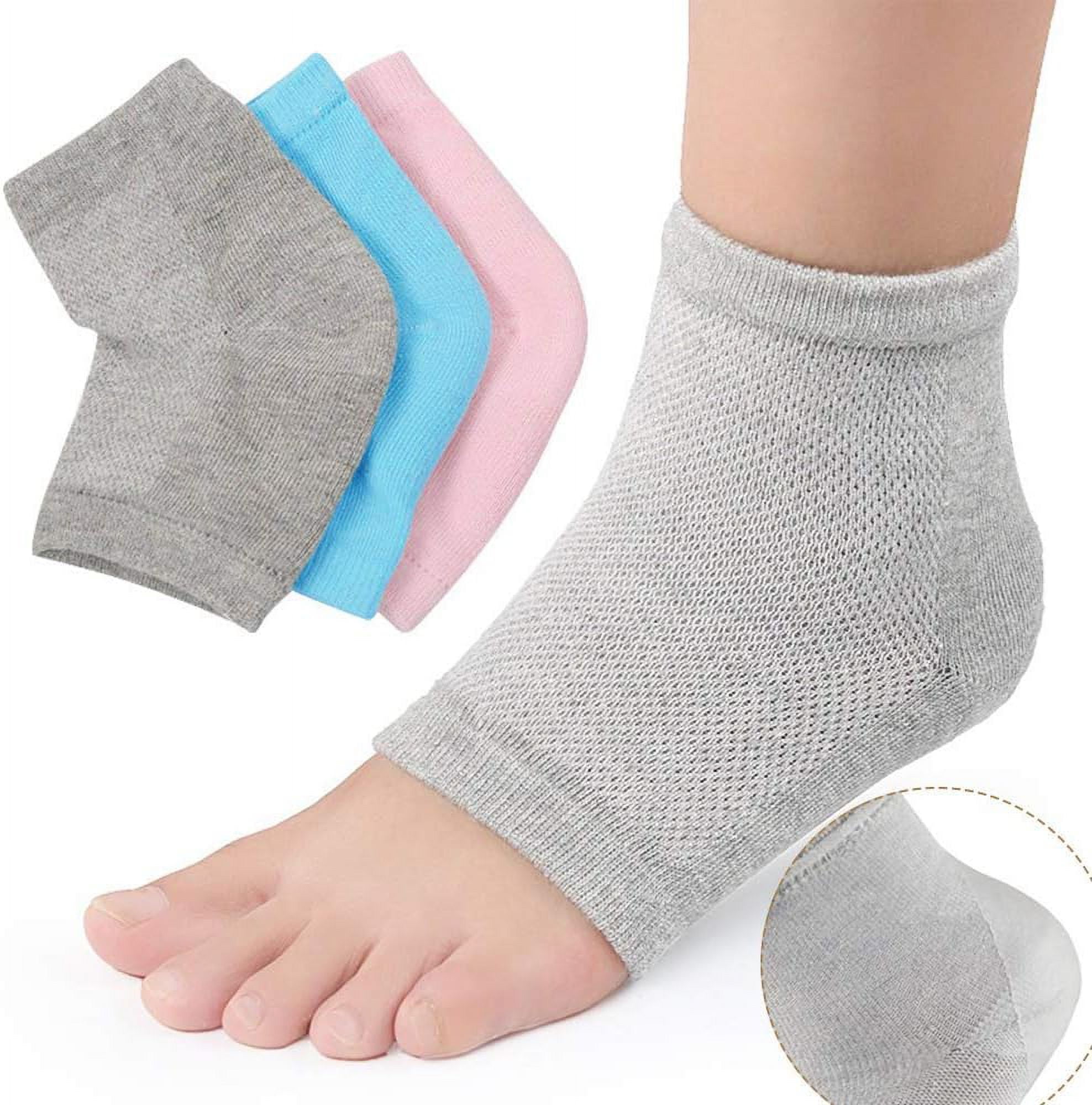 3 Pairs Gel Heel Socks Heel Protector Heel Spur Bandage Heels ...