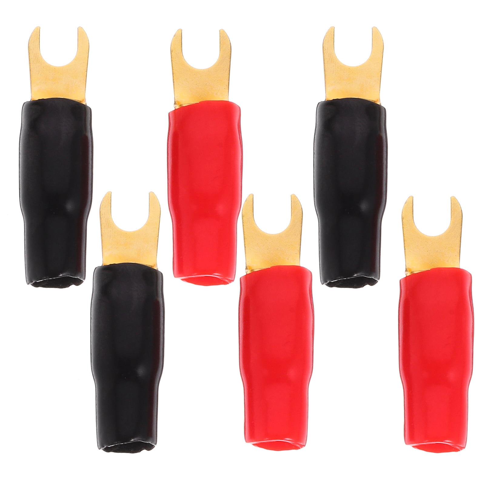 Crimp Connectors Adapters for Speaker Wire Cable Terminal Plug 0GA ...