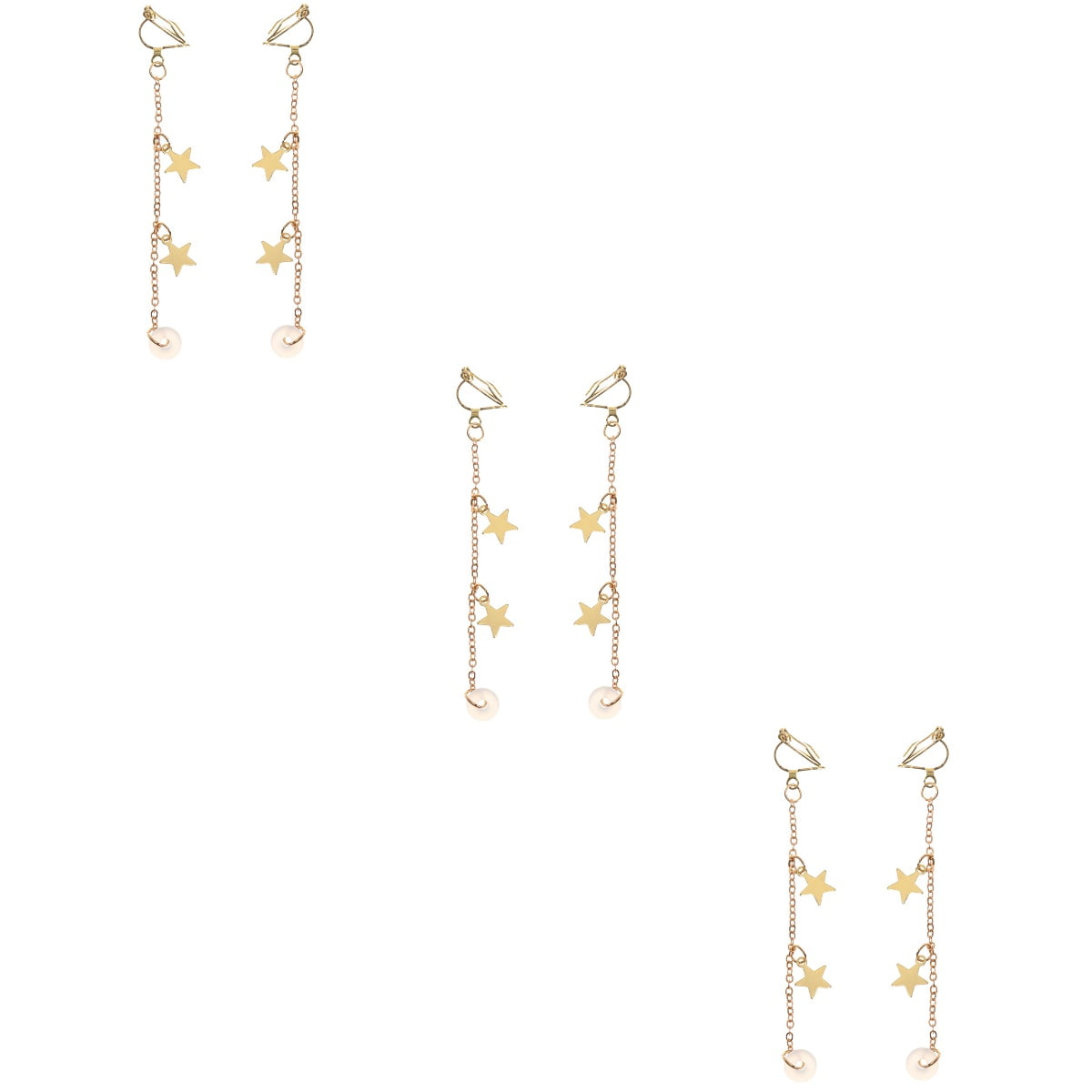 3 Pairs Headset Ear Chain Headphones Trinket -winding Fish Hook Miss ...