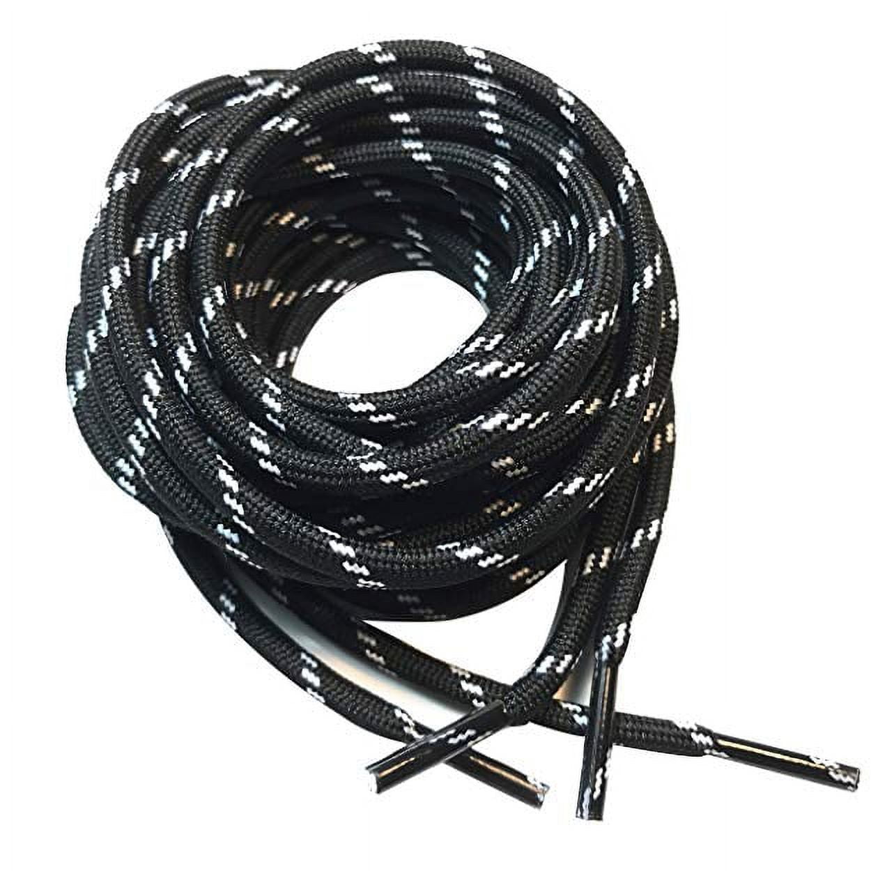 3 Pairs Heavy Duty Black White Spot Boot Laces Shoelaces Strings ...