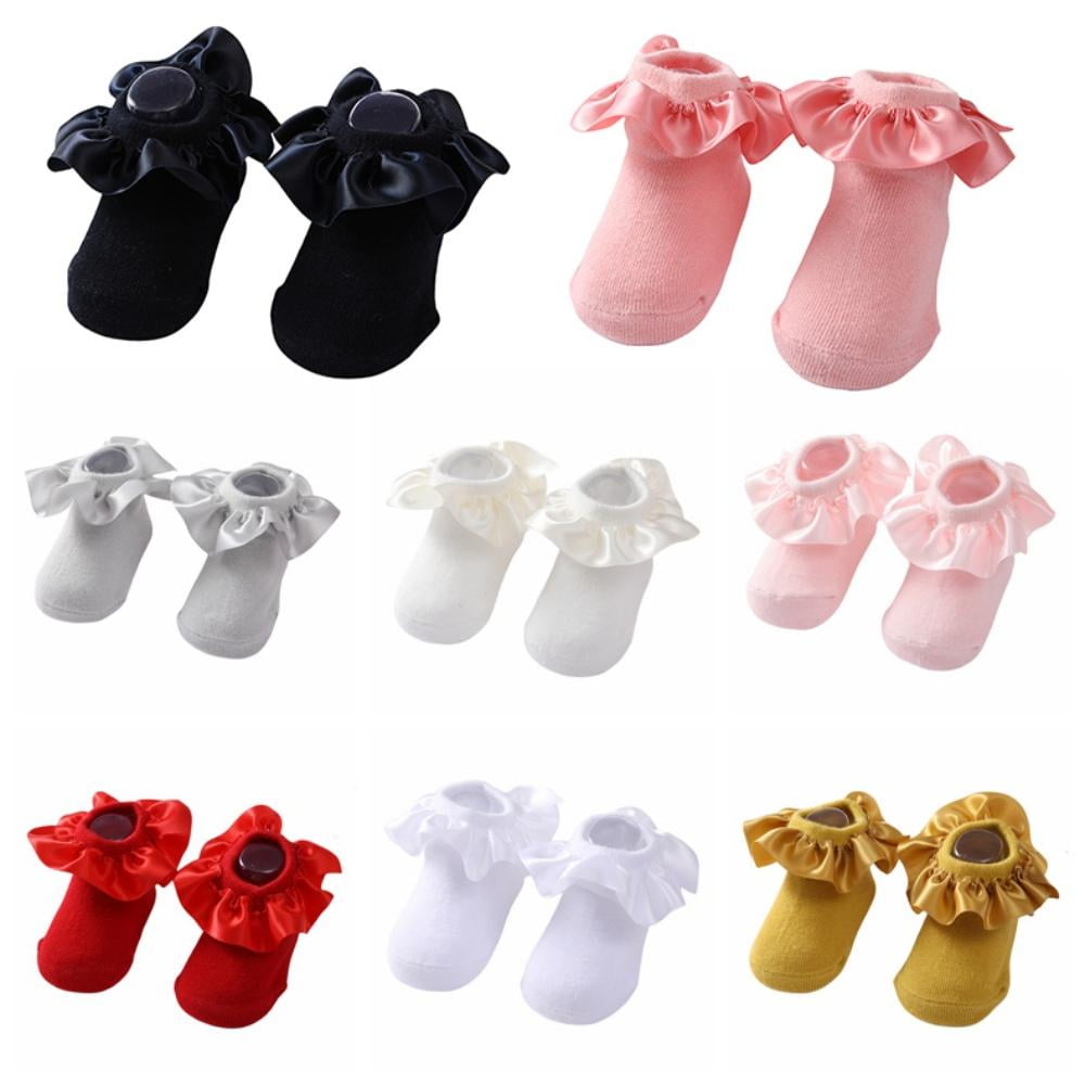 3 Pairs Infant Baby Non Slip Grip Ankle Socks with Non Skid Soles ...
