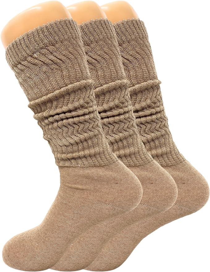 3 Pairs Lightweight Slouch Socks for Women with Thin Sole Shoe Size 5 ...