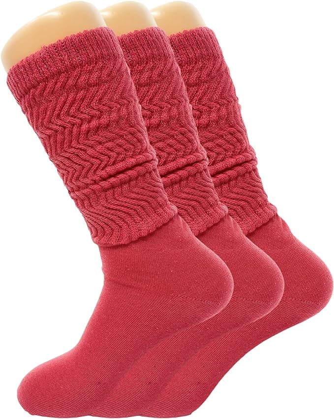 3 Pairs Lightweight Slouch Socks for Women with Thin Sole Shoe Size 5 ...