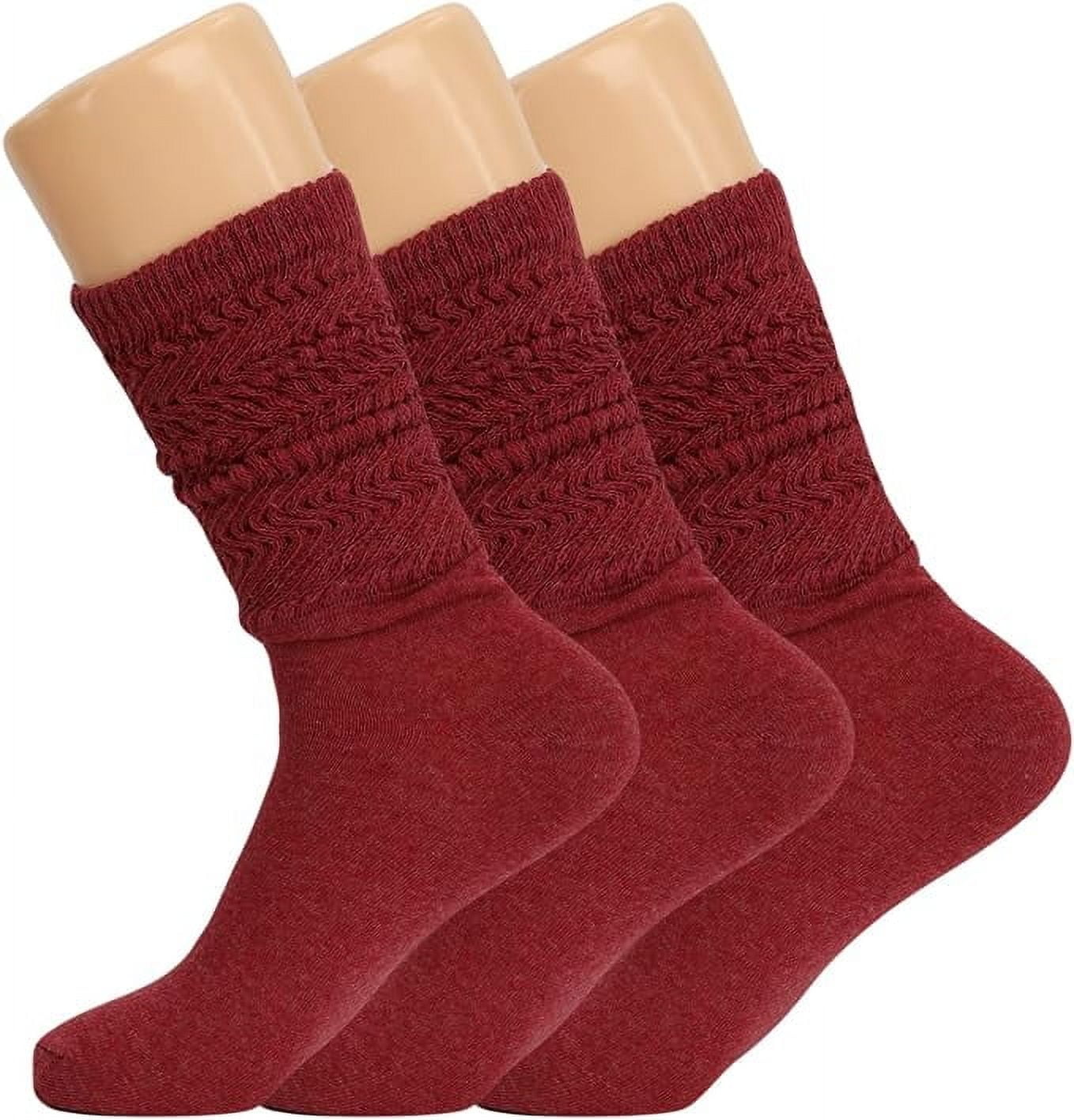 3 Pairs Lightweight Slouch Socks for Women with Thin Sole Shoe Size 5 ...