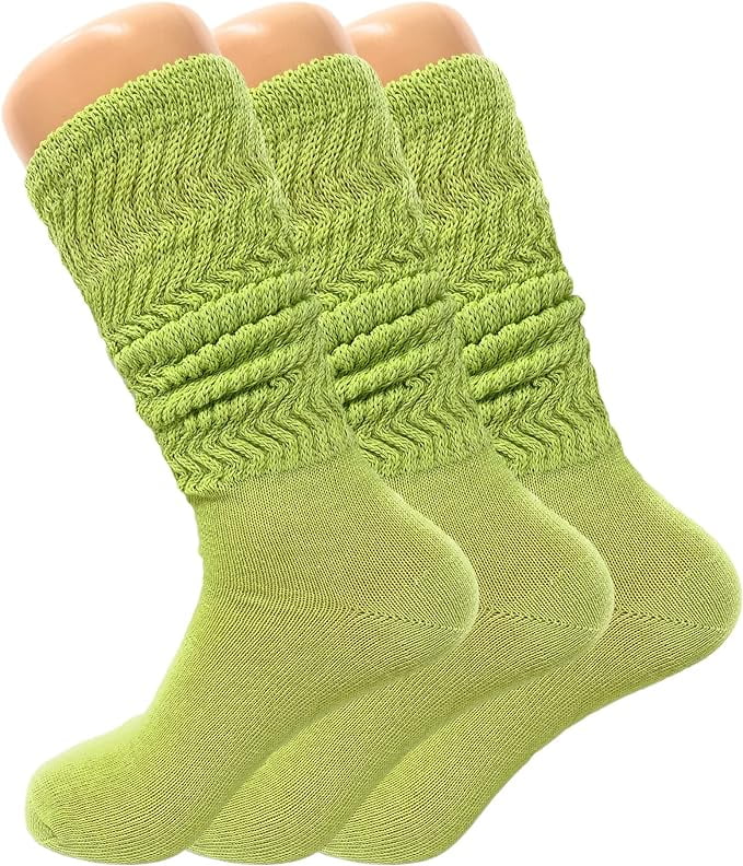 3 Pairs Lightweight Slouch Socks for Women with Thin Sole Shoe Size 5 ...