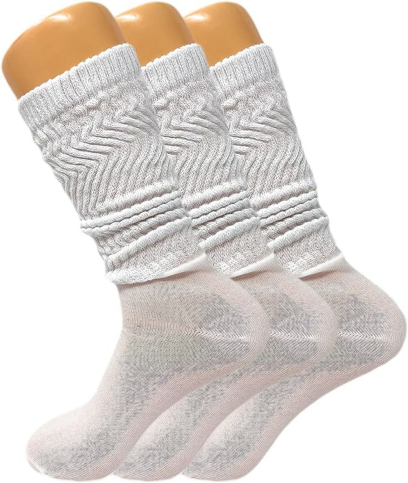 Walmart 3 Pairs Women's Lightweight Slouch Socks, Thin Sole, Cotton ...