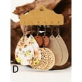 3 Pairs Lightweight Teardrop & Round Dangle Earrings with Floral and ...
