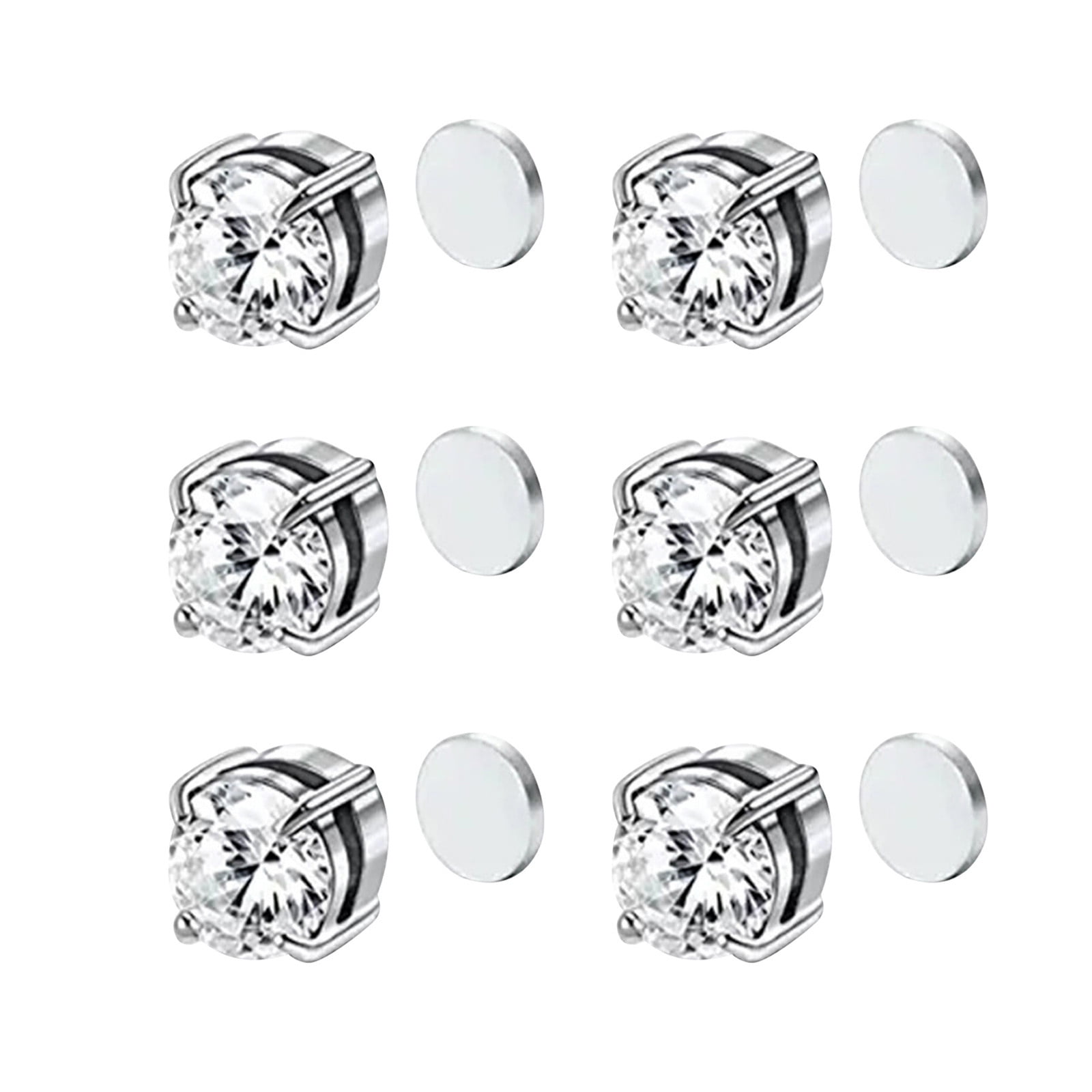 3 Pairs Magnetotherapy Earrings Ear Acupressure Earrings No Punching ...