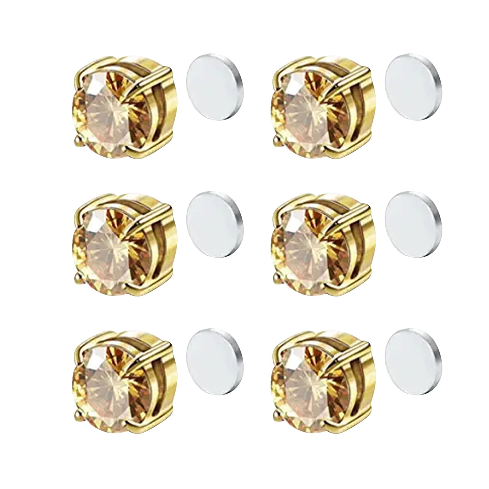 3 Pairs Magnetotherapy Earrings - Ear Acupressure, No Punching, Unisex ...